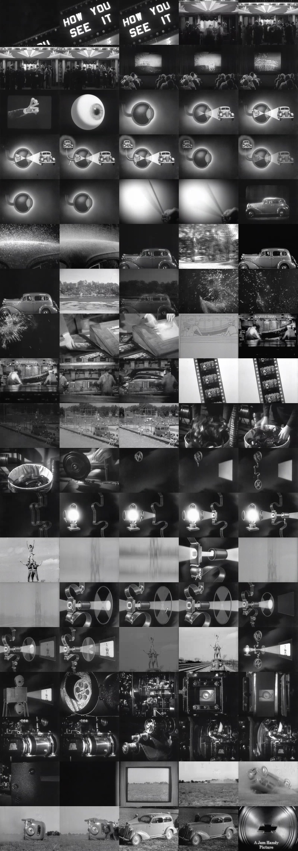 Examples of Video Sprites output